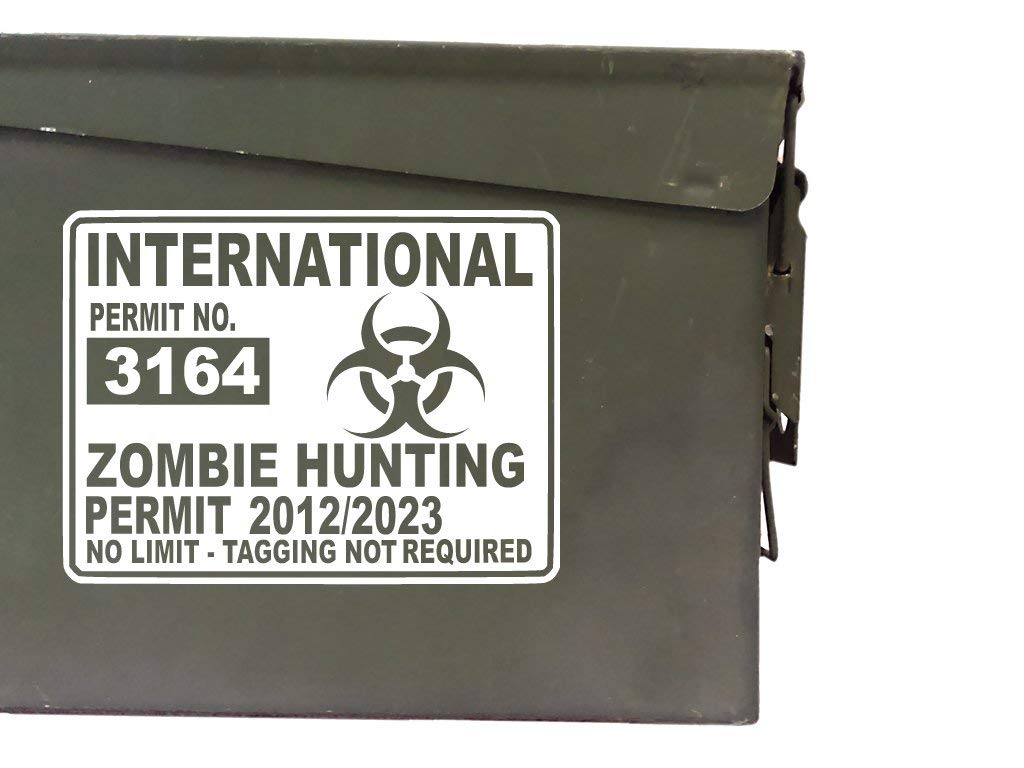 FGD zombie permit Ammo box (DECAL) – Family Graphix LLC